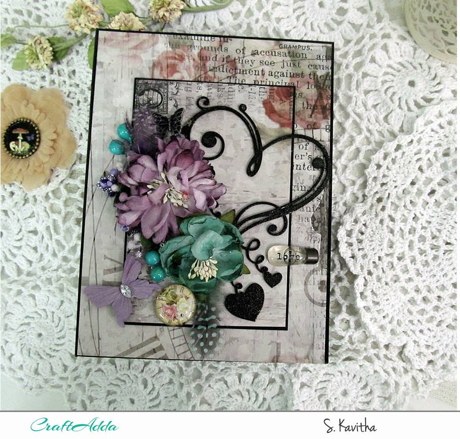 Vintage floral mini album - CraftAdda Blog
