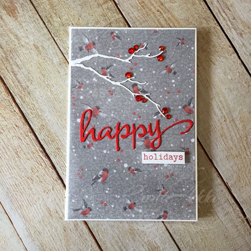 Quick and Easy Patterned paper Christmas cards Part 3 - CraftAdda Blog