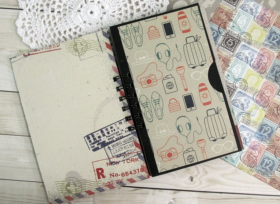 Travel journal using "I travel the world" - CraftAdda Blog