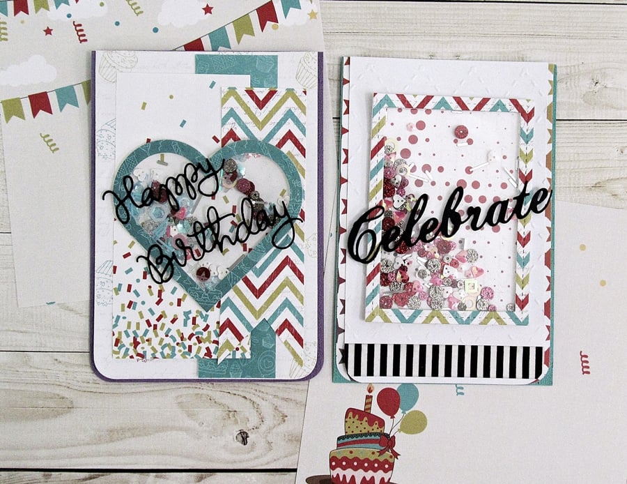 Birthday shaker cards - CraftAdda Blog