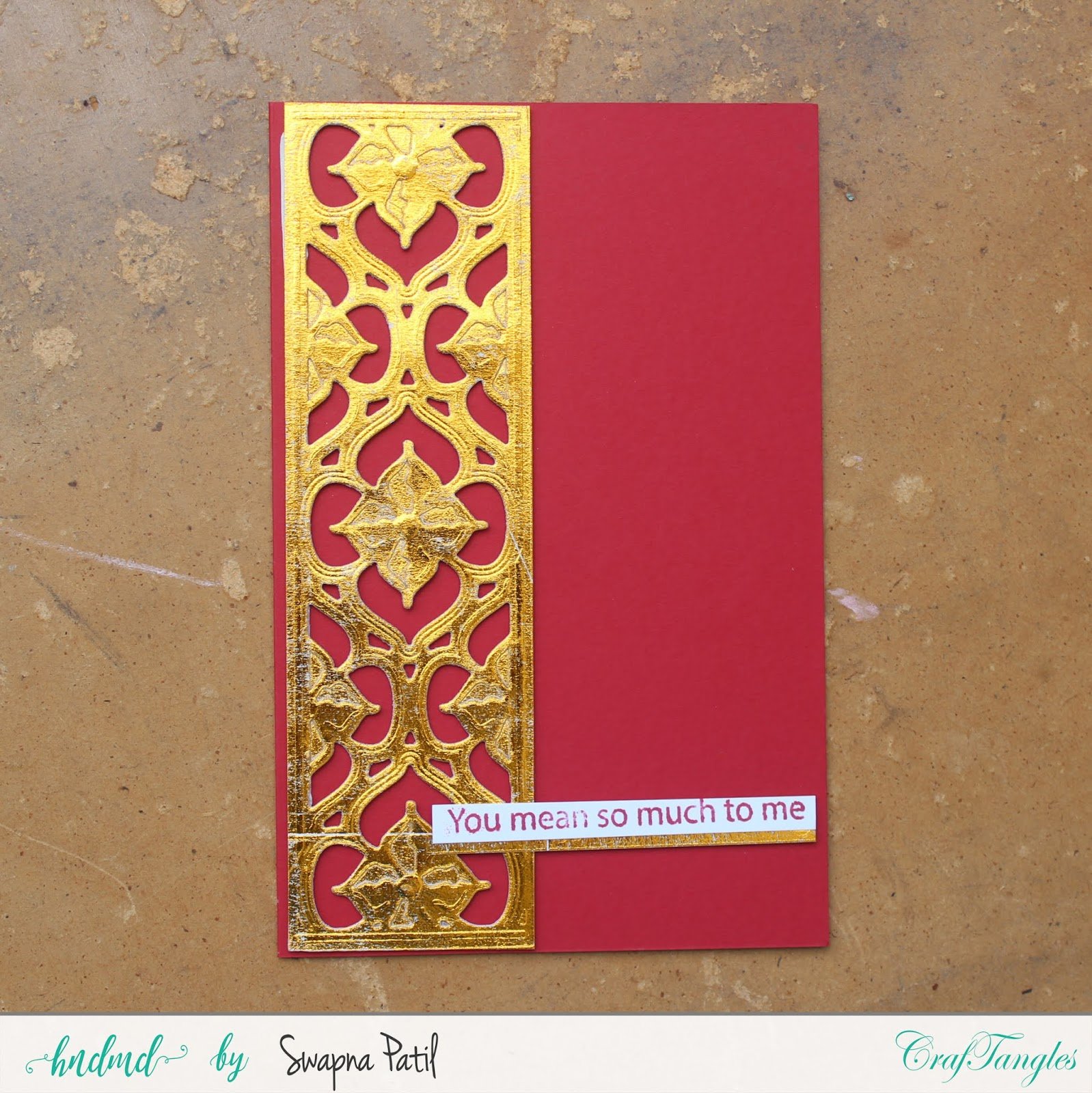 Foiled cards+Diecutting card - CraftAdda Blog