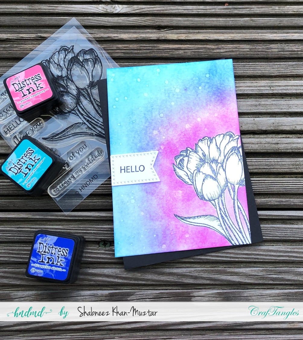 Floral Stamped Cards With And Without Colouring - CraftAdda Blog