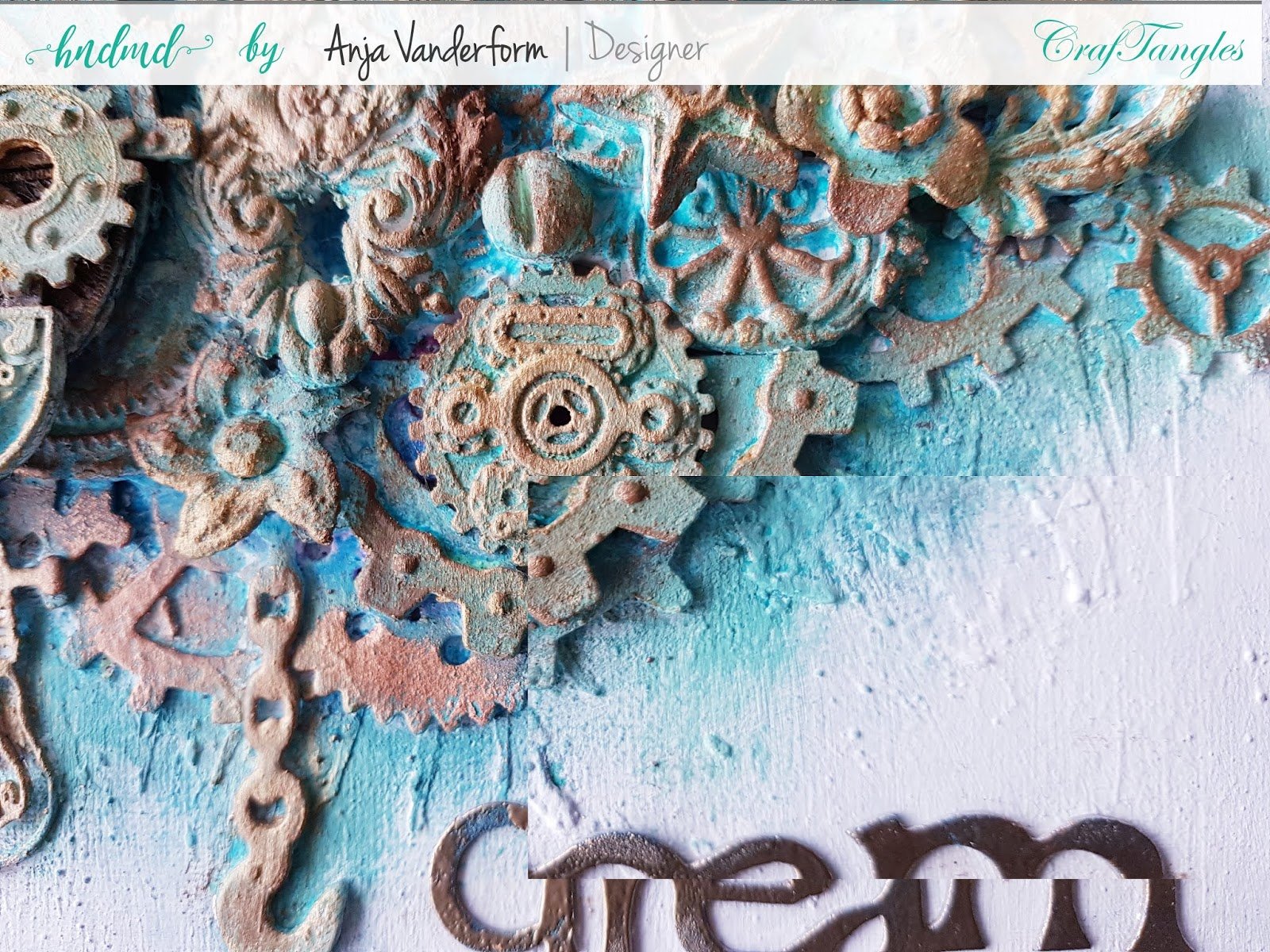 Patina Effect Canvas with a touch of Rust - CraftAdda Blog