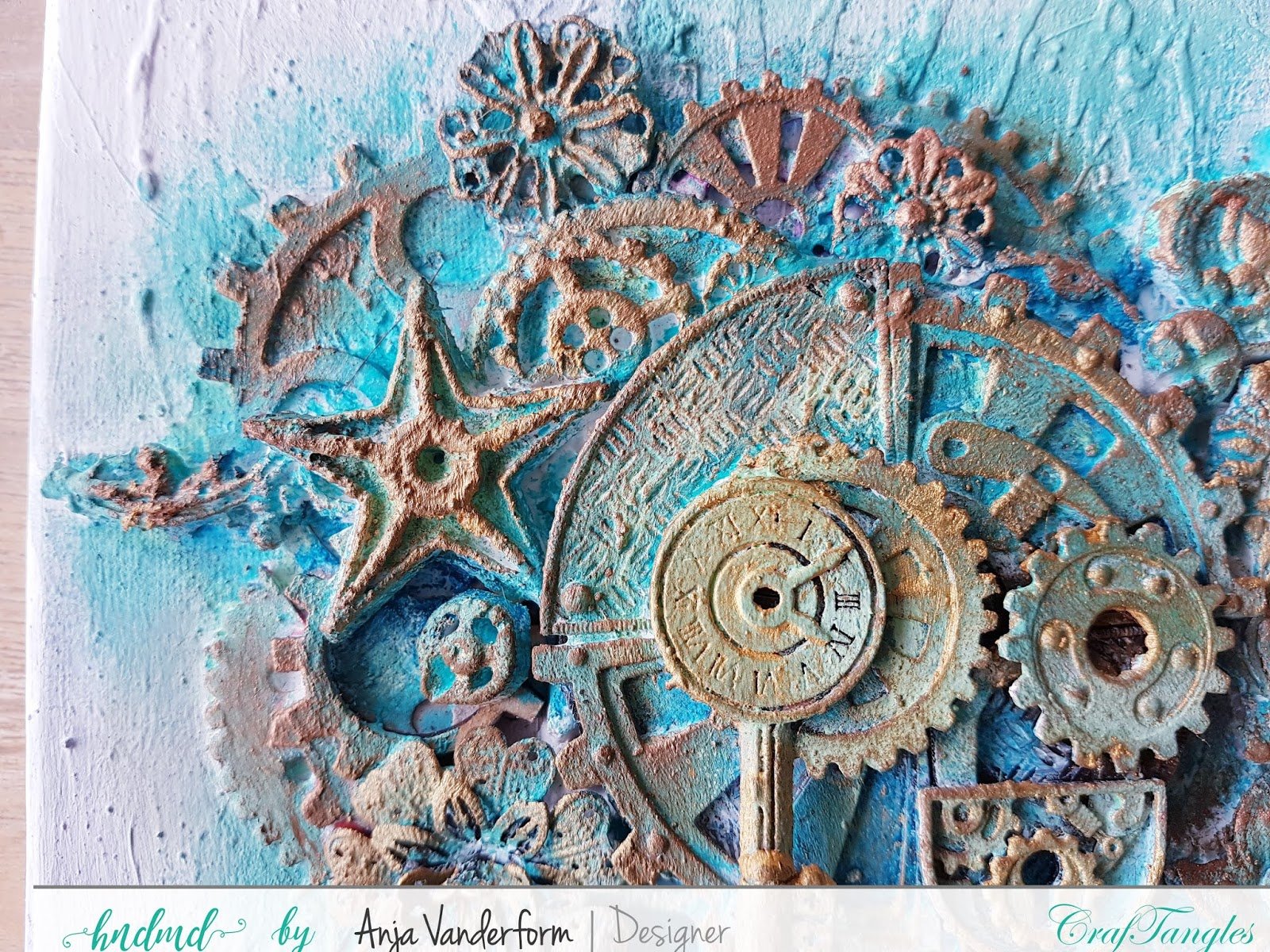 Patina Effect Canvas with a touch of Rust - CraftAdda Blog
