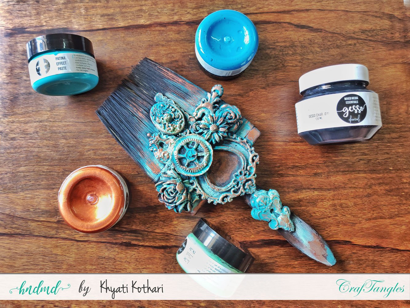 A few altered art ideas using CrafTangles products - CraftAdda Blog