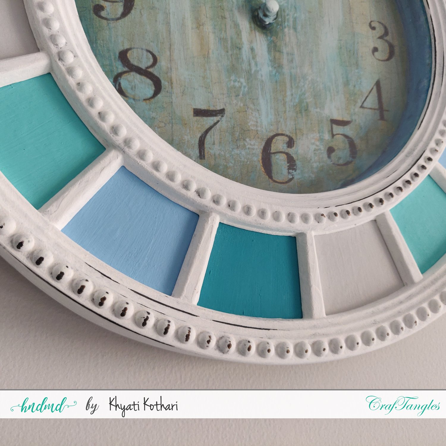 Altered Clock using CrafTangles products with Video Tutorial ...