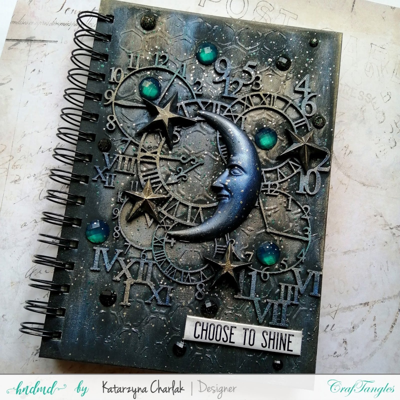 Altered Art Journal Cover by Katarzyna Charlak - CraftAdda Blog
