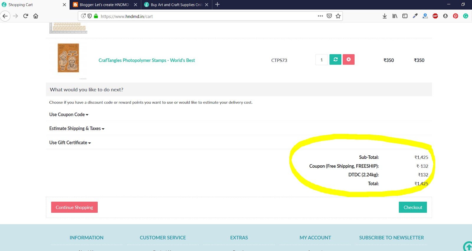 How to use coupon code during checkout at HNDMD - Checkout tutorial for ...