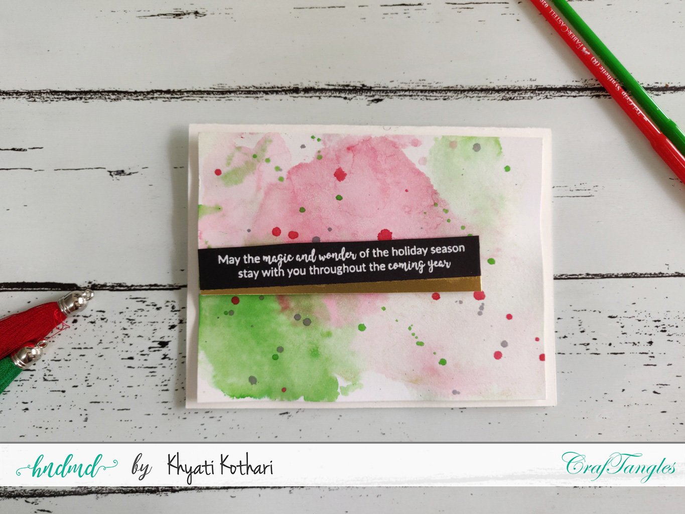 CAS Christmas cards with video tutorial - Decemeber 2019 monthly ...
