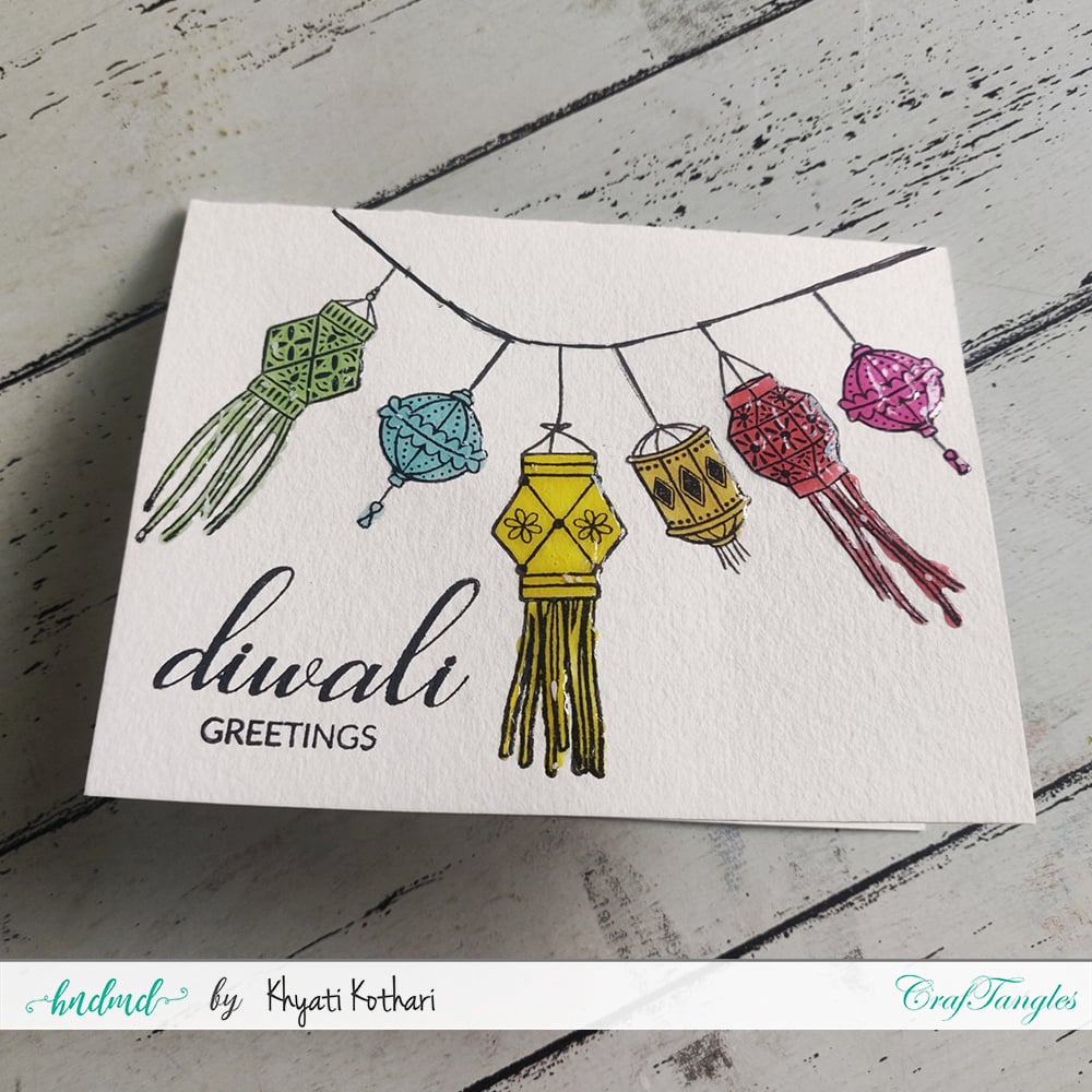 Colorful and easy Diwali Card - CraftAdda Blog
