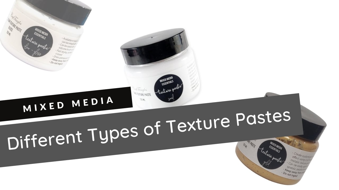 Types of Texture Paste Mixed Media Basics Ep 6 - CraftAdda Blog