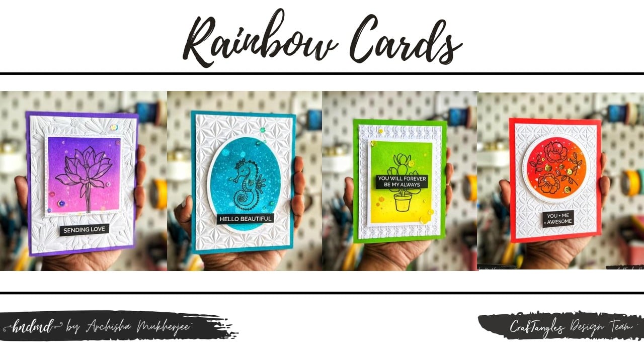 4 Stunning Rainbow Cards - CraftAdda Blog