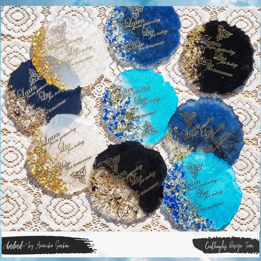 'Beautiful Wishes' Resin Coasters - HNDMD Blog