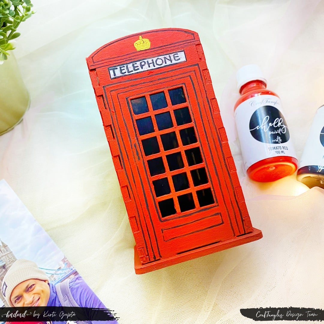 DIY Phone Booth with Craftangles chalk paint - CraftAdda Blog
