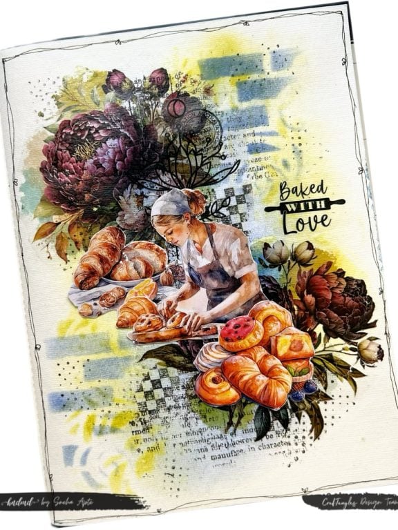 Baked with Love : Art Journal Page - CraftAdda Blog
