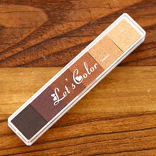 Lets Color Ombre Ink Pad - Brown - CI-05 - CraftAdda